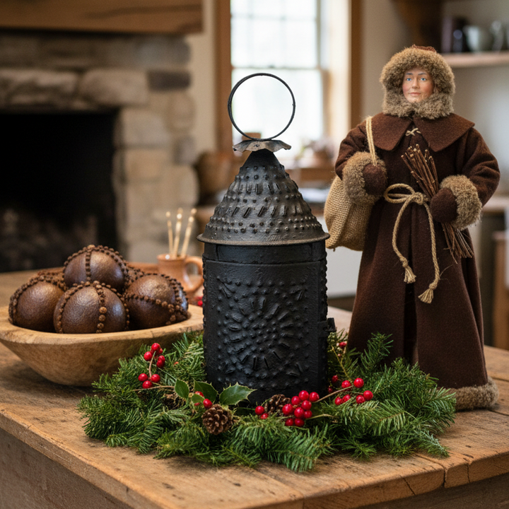 Primitive Lanterns- Tin and Wood Candle Lanterns – The Tin Bin