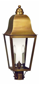 Colonial Outdoor Post Lights - Copper and Brass Primitive Lighting ...