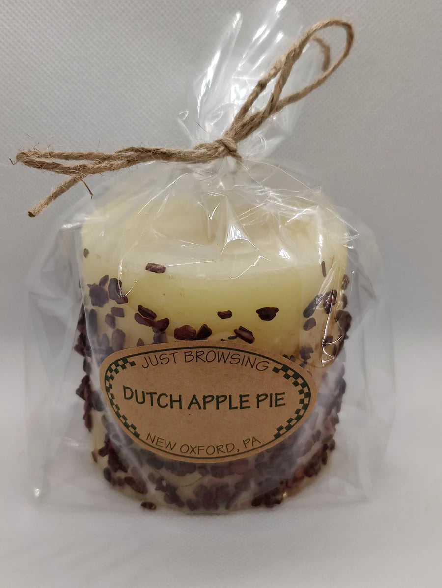 Dutch Apple Pie Pillar Candle 3 x 3 – The Tin Bin