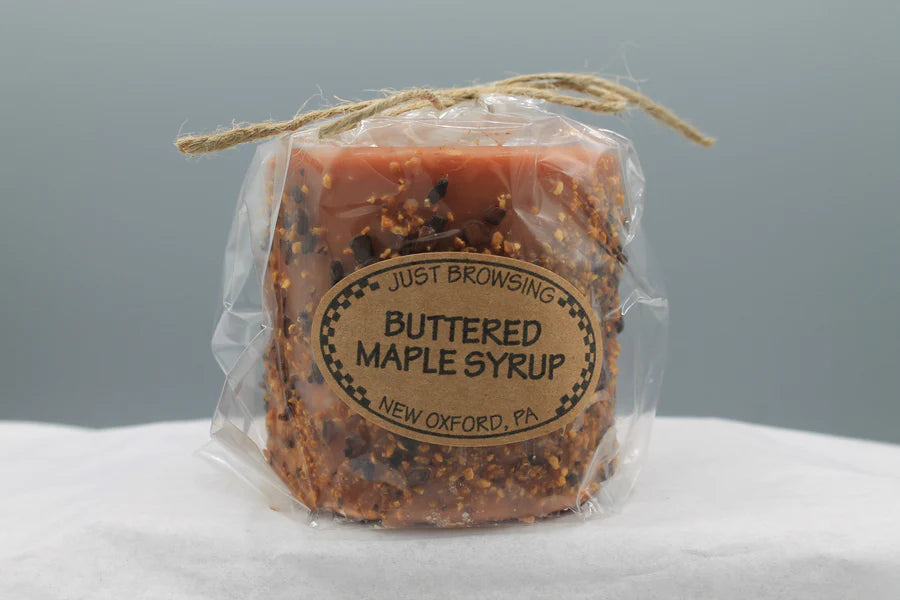 Buttered Maple Syrup Pillar Candle 3 x 3 – The Tin Bin