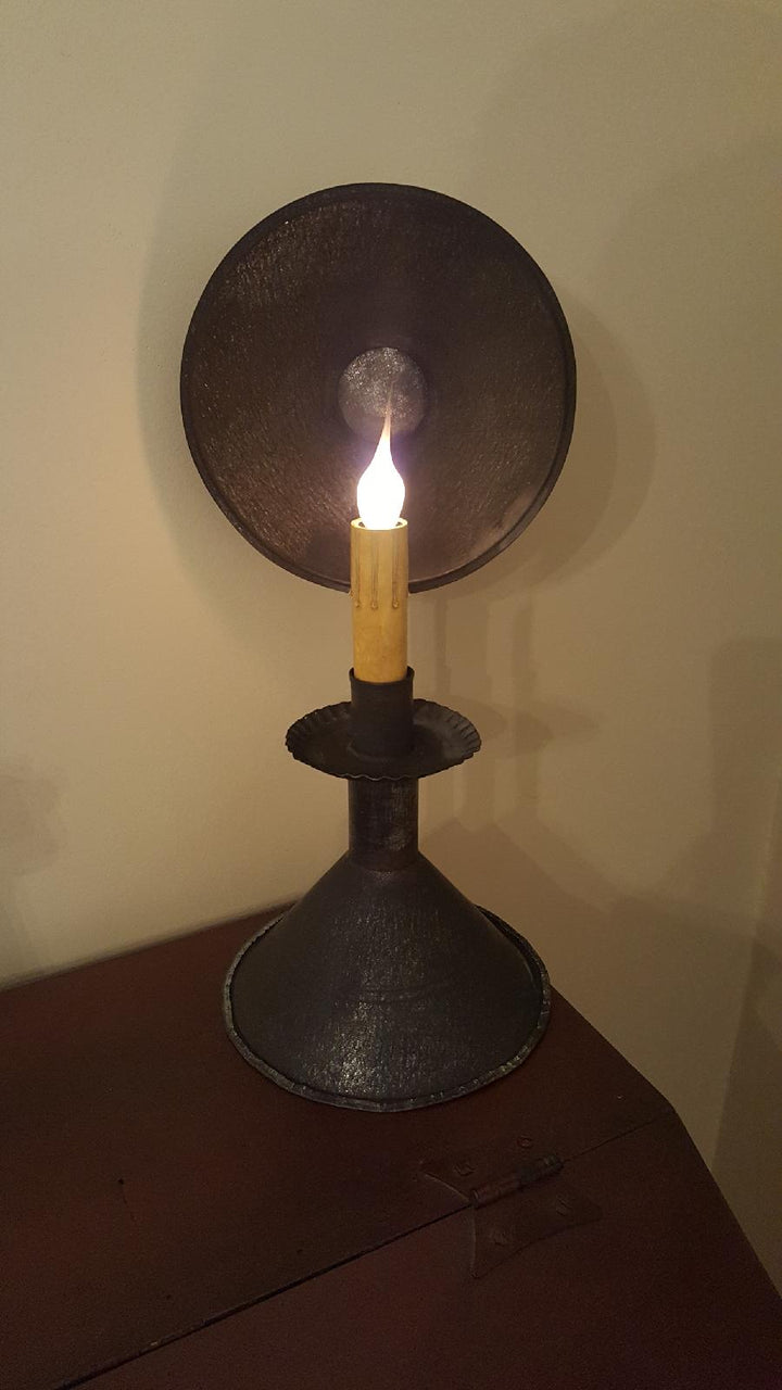 Primitive Table Lamps- Primitive Tin and Wood Table Lamps – The Tin Bin