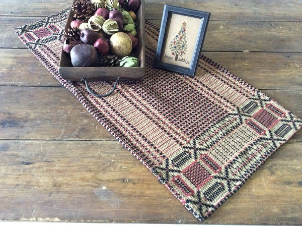 Edgefield 52" Table Square Cranberry/Black/Tan – The Tin Bin