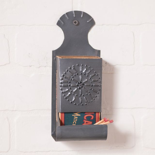 Match Box in Antique Tin – The Tin Bin