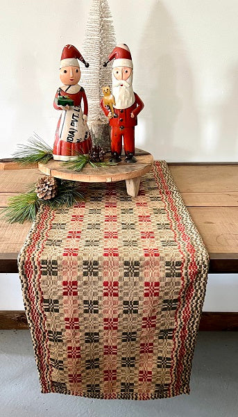 Parlor Weave Red/Green/Tan Long Runner – The Tin Bin