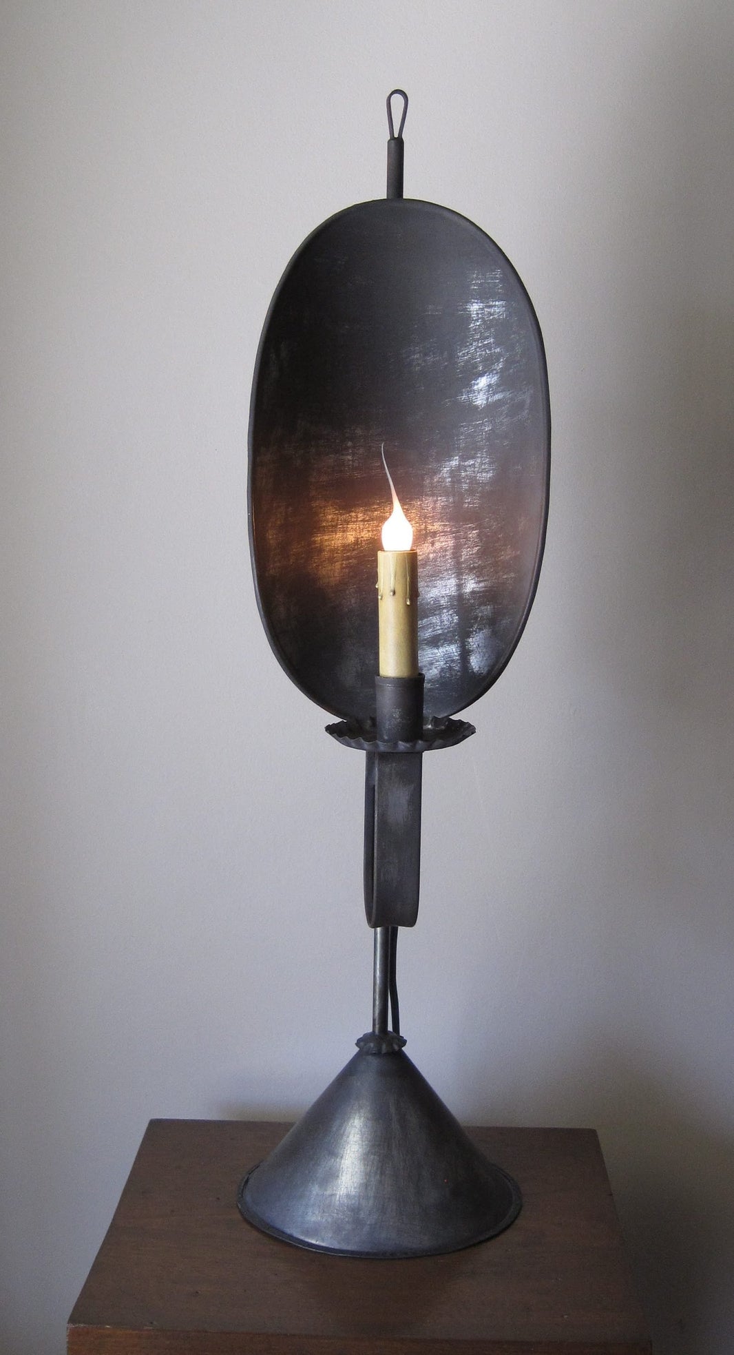 Primitive Table Lamps- Primitive Tin and Wood Table Lamps – The Tin Bin