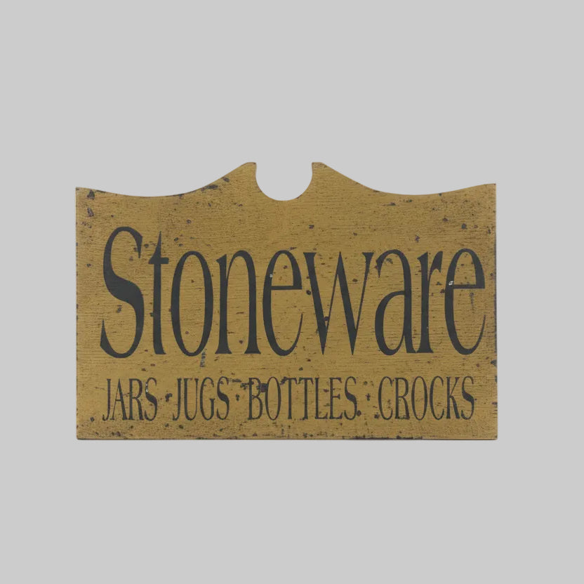 Stoneware Jars Jugs Bottles Crocks Primitive Wood Sign – The Tin Bin